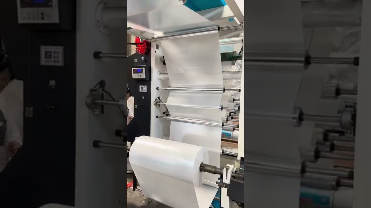 6 colors CI Flexo Printing Machine for BOPP Pearlized Film Printing # shorts #flexoprintingmachine