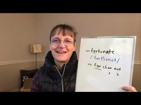 How to Pronounce Fortunate, Unfortunate, Fortunately and Unfortunately (American English)