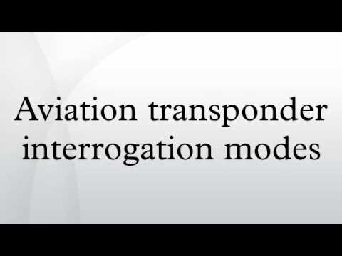 Aviation transponder interrogation modes