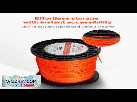 0.095 inch Orange Twist String Trimmer Line for Heavy Duty Grass Weed Review