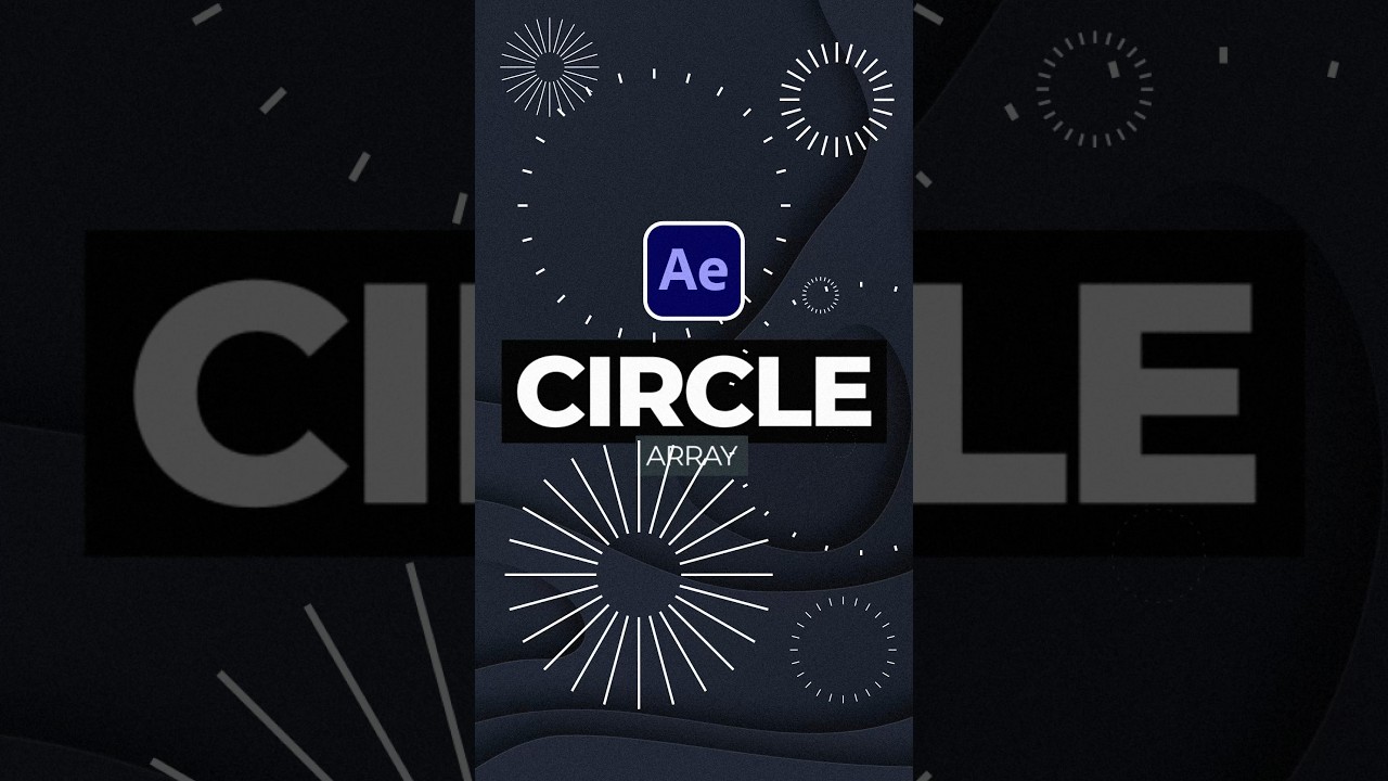 Add Circle Line Explosion Motion Graphics in After Effects #aftereffects