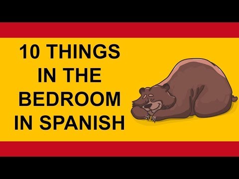 Spanish tutorial for beginners 10 things in the bedroom in Spanish tutorial