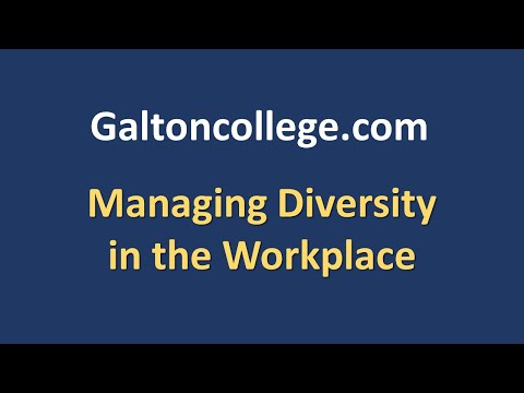 Managing Diversity in the Workplace