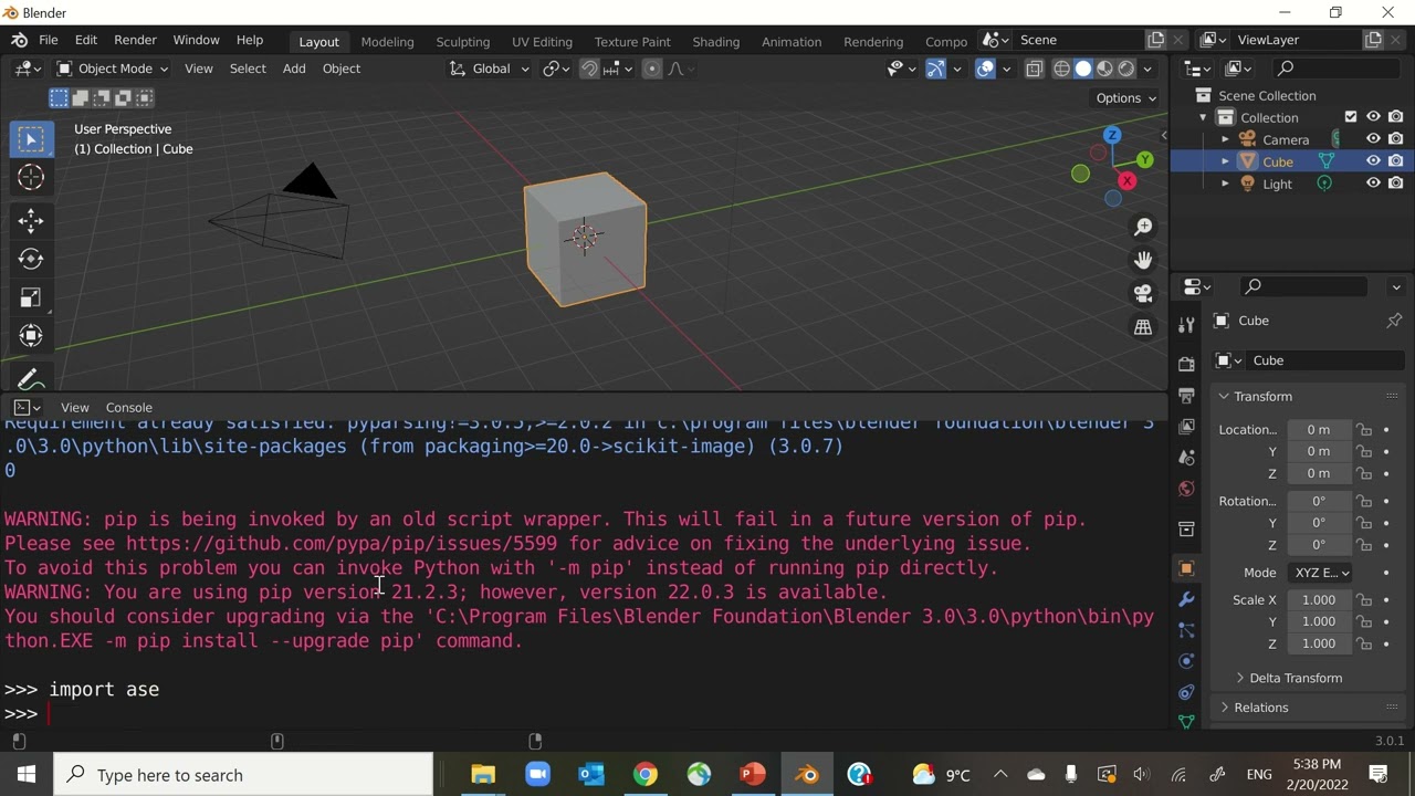 Beautiful atoms 2.0: Installation Windows