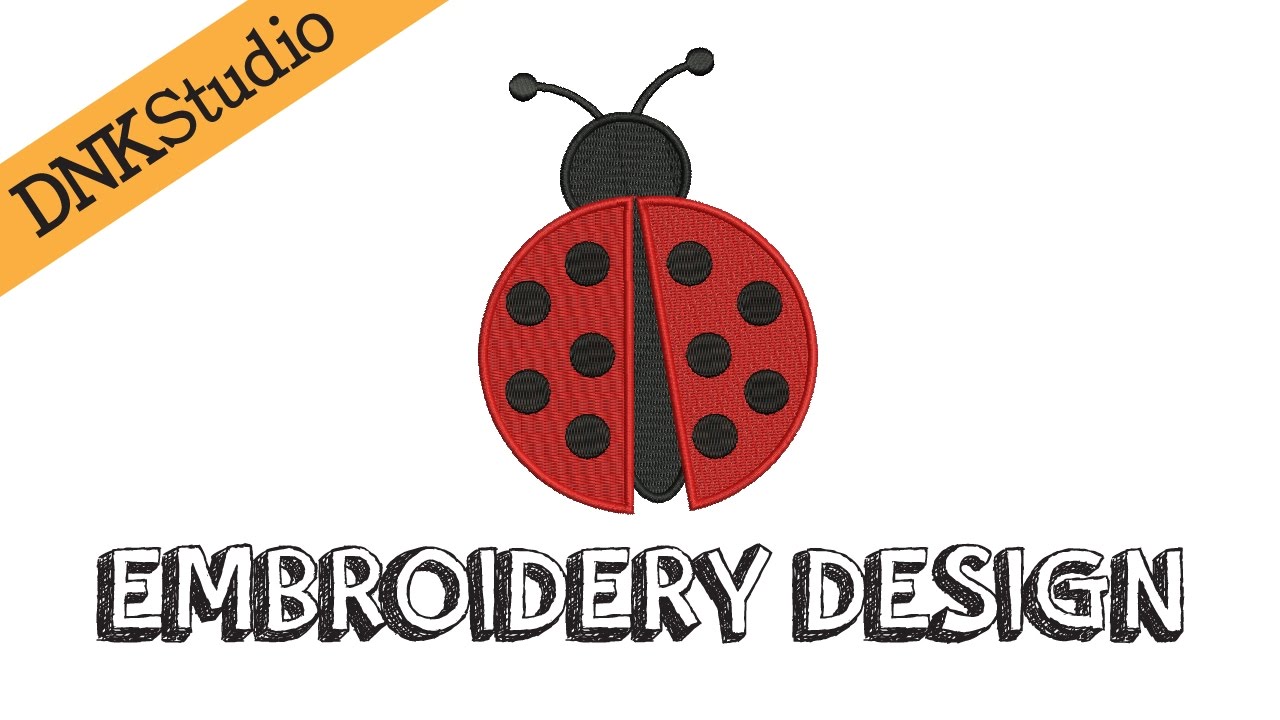 Ladybug Ladybird Machine Embroidery Design