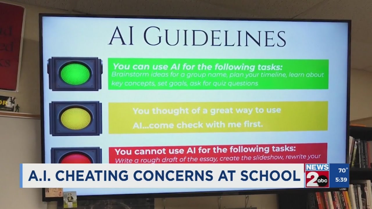 Teachers concerned with students using AI to cheat in school