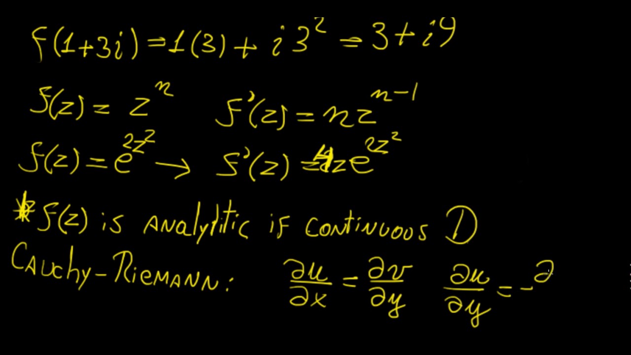 Functions of a complex variable | Complex Analysis | LetThereBeMath |