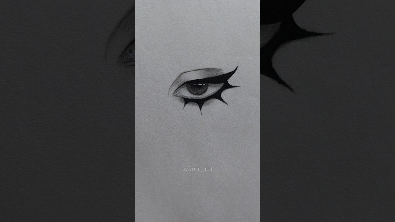 drawing goth eyes ✨️ | #art #drawing #goth  #anime #eyes #howtodraw