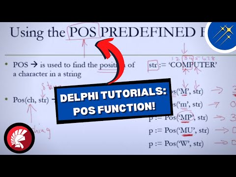Delphi Coding Tutorials: String Pos Function! | Beginner's Guide To Coding