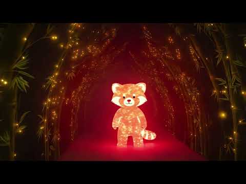 Charming Red Panda Tunnel | 4K Screensaver & VJ Loop Background for Nature-Inspired Visuals