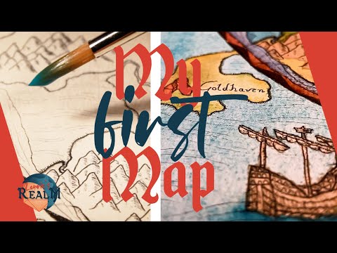 I made my FIRST (and SECOND) MAP for Dungeons & Dragons! - With watercolours and a little cheat!