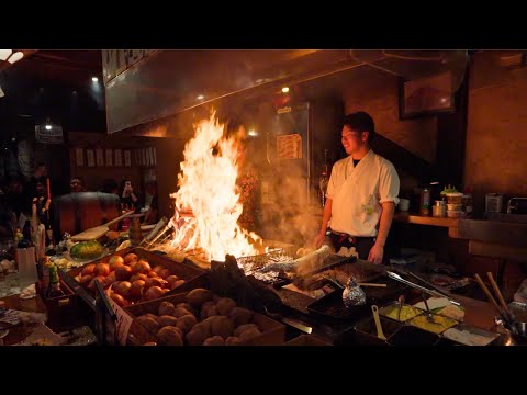 Tokyo’s Famous Robatayaki: 26-Year-Old Chef at Nakame no Teppen & Their Iconic Binchotan Grill