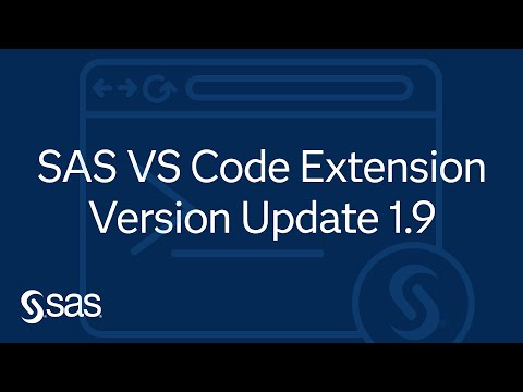 SAS VS Code Extension | Version Update 1.9