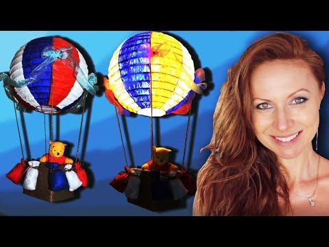 DIY - Best Out of Waste Project - Hot Air Balloon Light Shade for a Child's Room