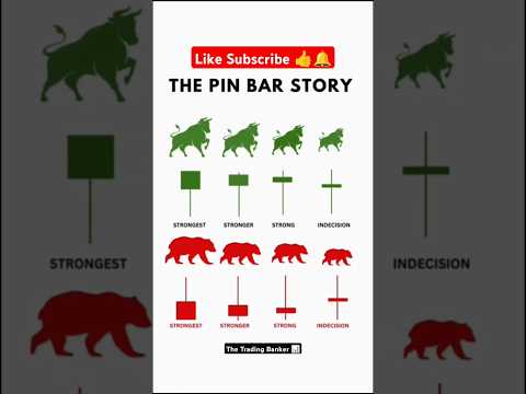 Pin Bar Candlestick Pattern Trading Strategy 📈 @The_trading_banker #stockmarket #chartpatterns