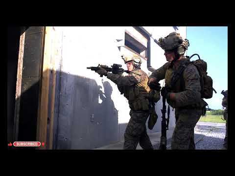 U.S. Marines with 4th Platoon, EOTG CQT Course: Tactics B-roll