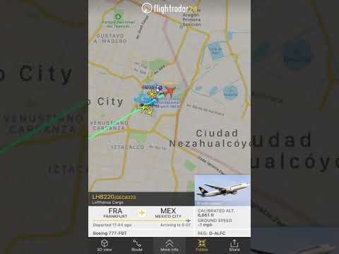 Lufthansa Cargo Boeing 777-FBT [D-ALFC] landing in MEX Airport