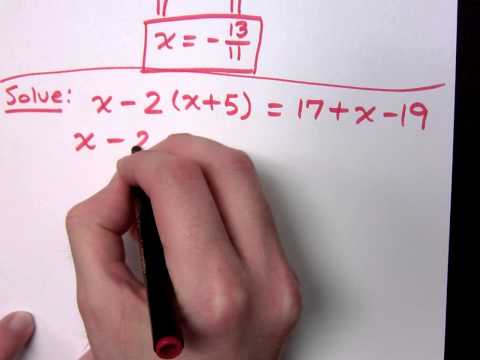 Equations with Variables on Both Sides - Examples - Expii