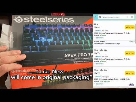 Buying Used Tech from Amazon Warehouse | my experience | Steel Series Apex Pro