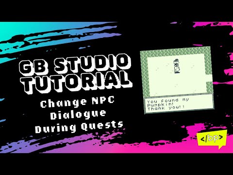 GB Studio: Change NPC Dialogue During Quest