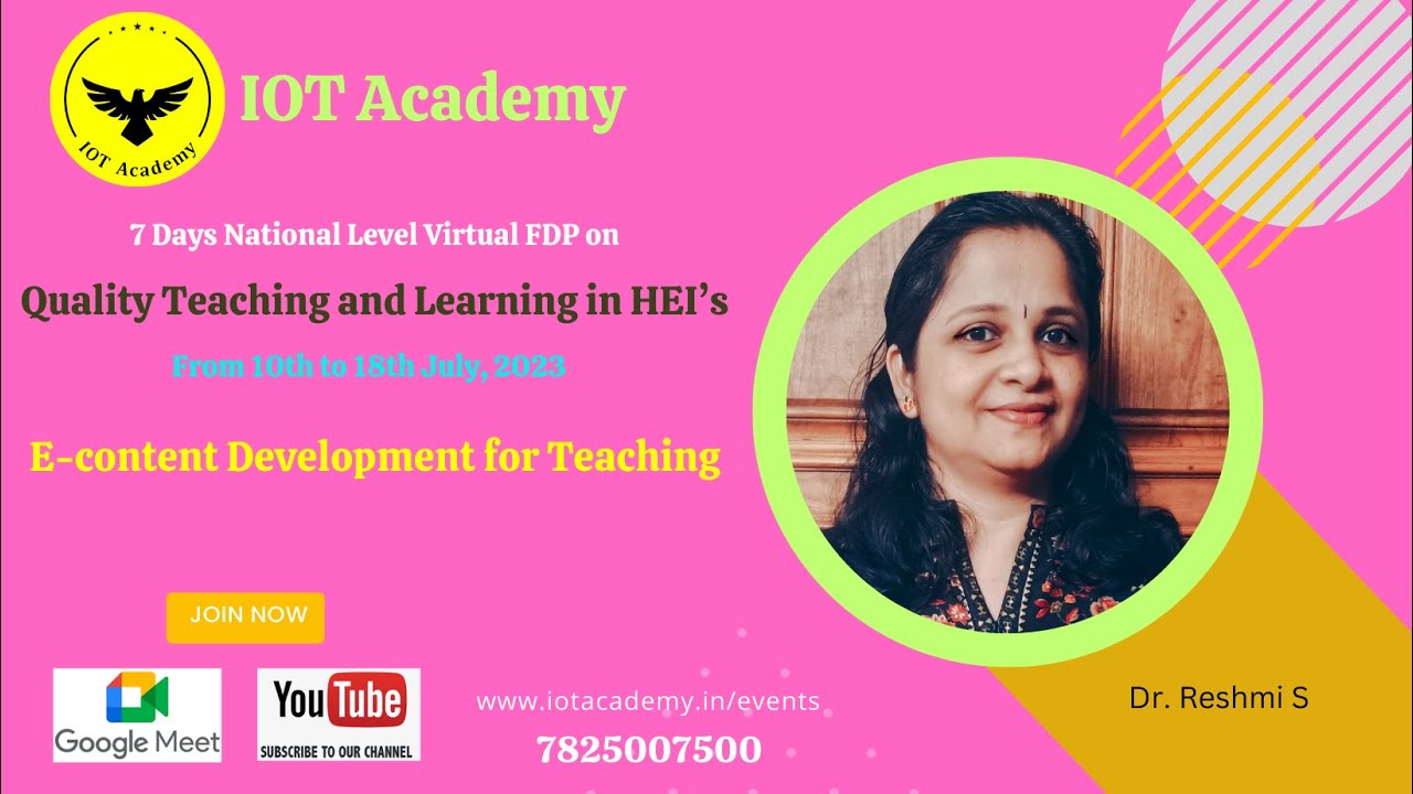 E-content Development for Teaching