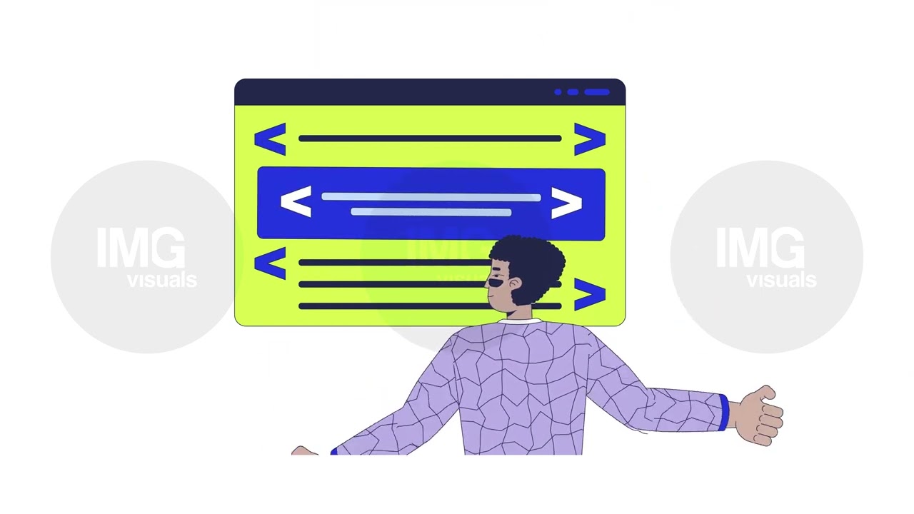 Website builder 2D animation