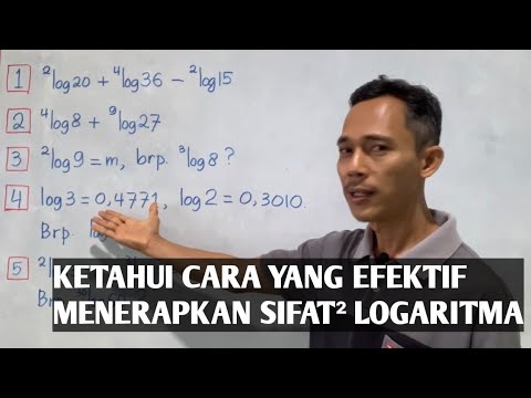KETAHUI CARA MENERAPKAN SIFAT-SIFAT LOGARITMA DAN CONTOH SOALNYA