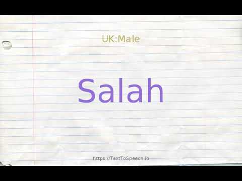 How to pronounce salah