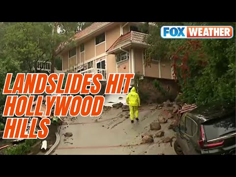 Atmospheric River Storm: Landslides Send Large Boulders, Debris Down Steep Landscape In Los Angeles