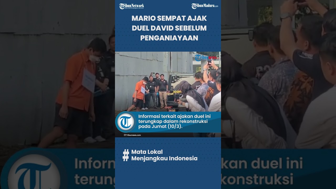 Mario Dandy Sempat Ajak David Duel 1 Lawan 1 sebelum Lakukan ...