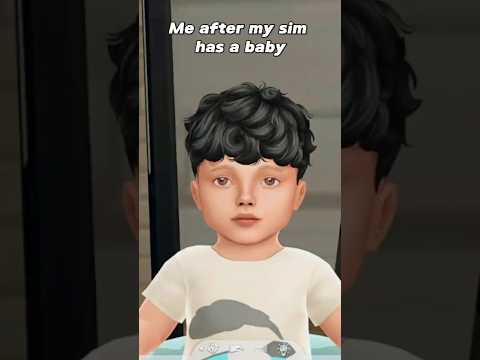 Me IMMEDIATELY AFTER My Sim Has A Baby 🏃🏽♀️ | The Sims 4 #shorts