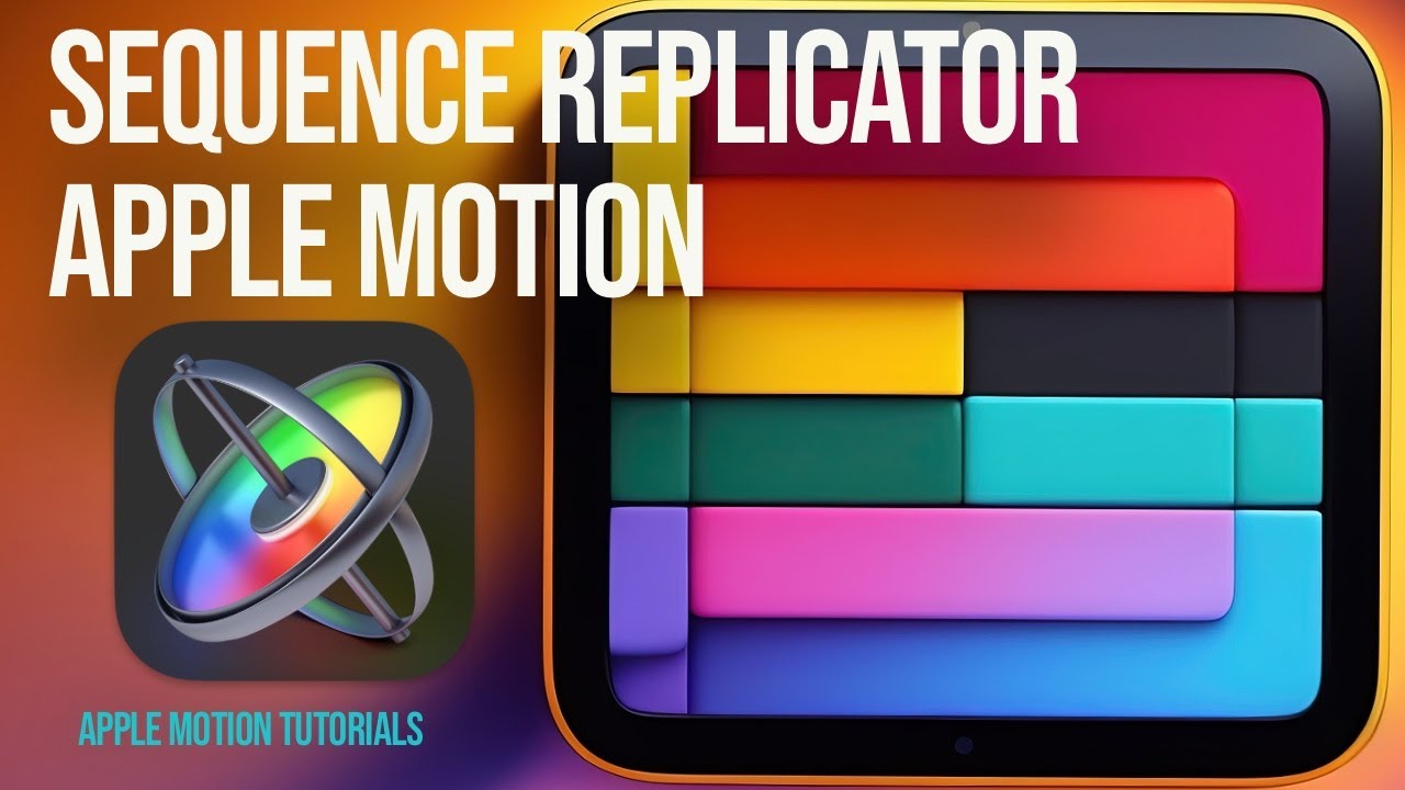 SEQUENCE REPLICATOR | APPLE MOTION  TUTORIAL | LOWER THIRDS