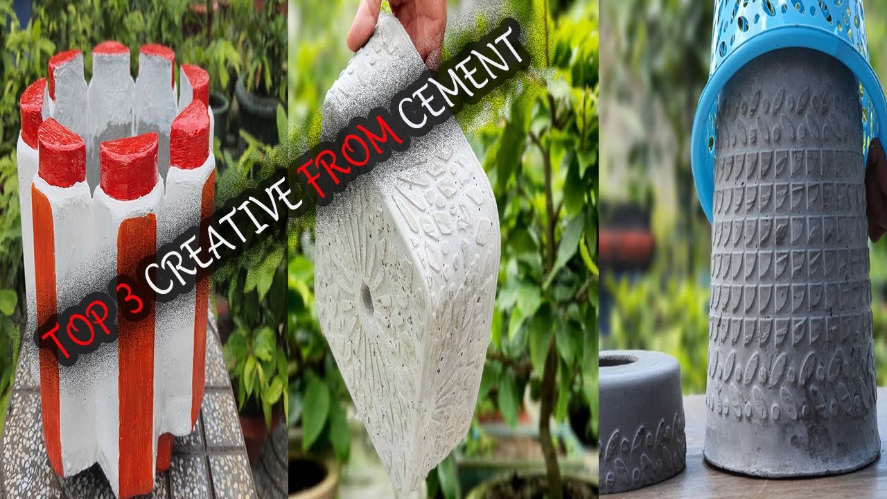 Cement Craft Ideas - TOP 3 CREATIVE FROM CEMENT FOR YOUR HOME