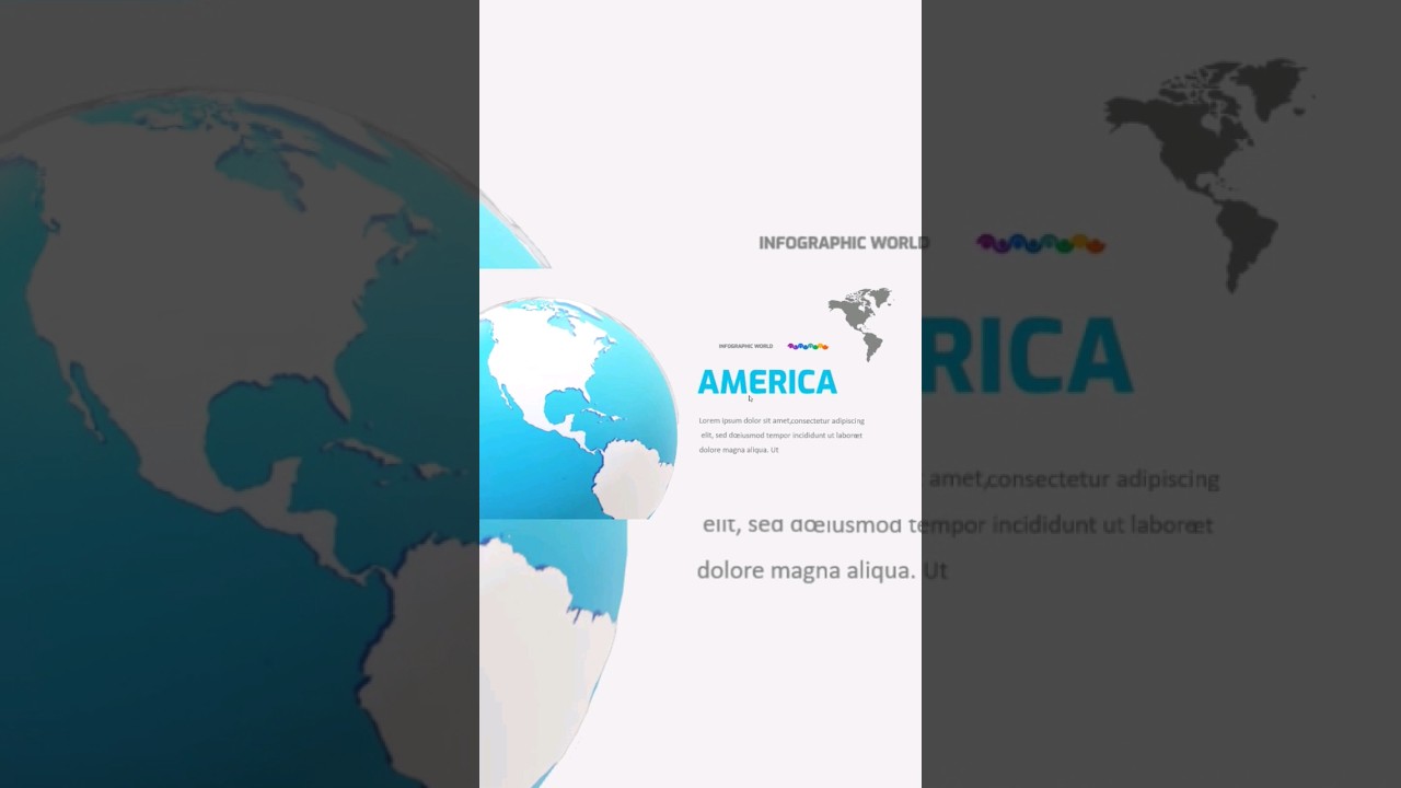 3D WORLD MAP POWERPOINT TEMPLATE