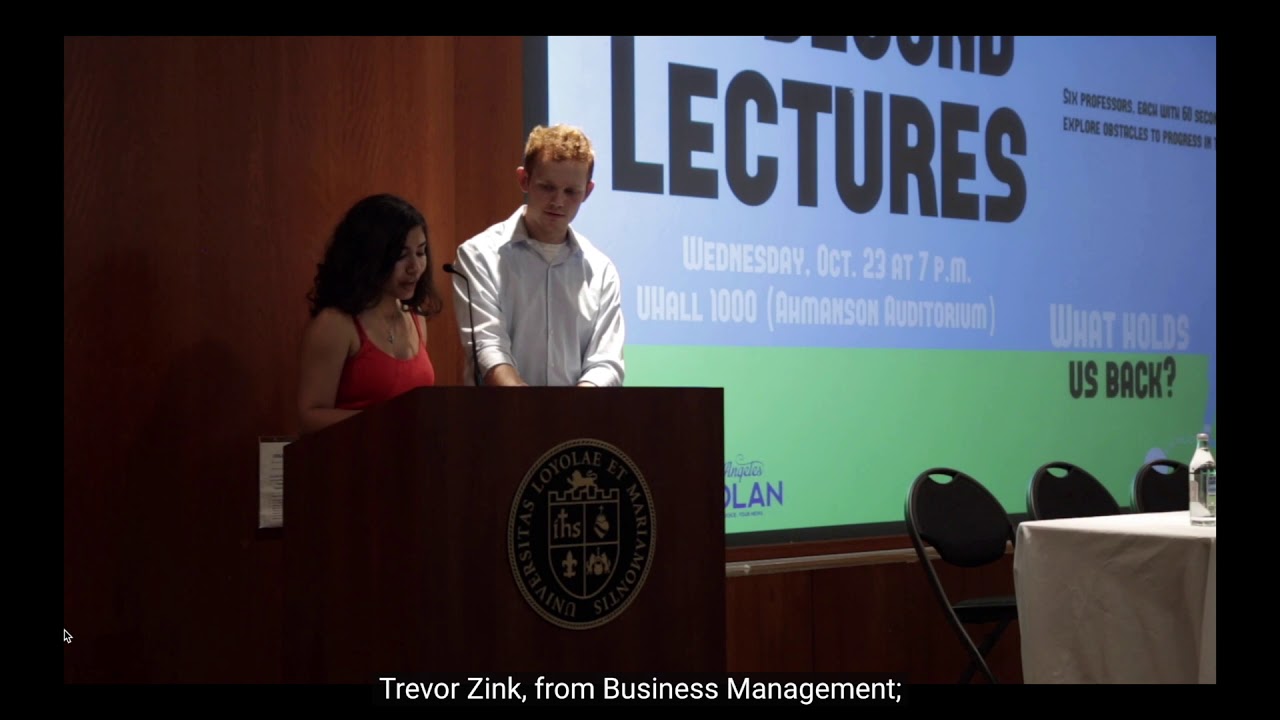60 Second Lectures 2019: Introduction