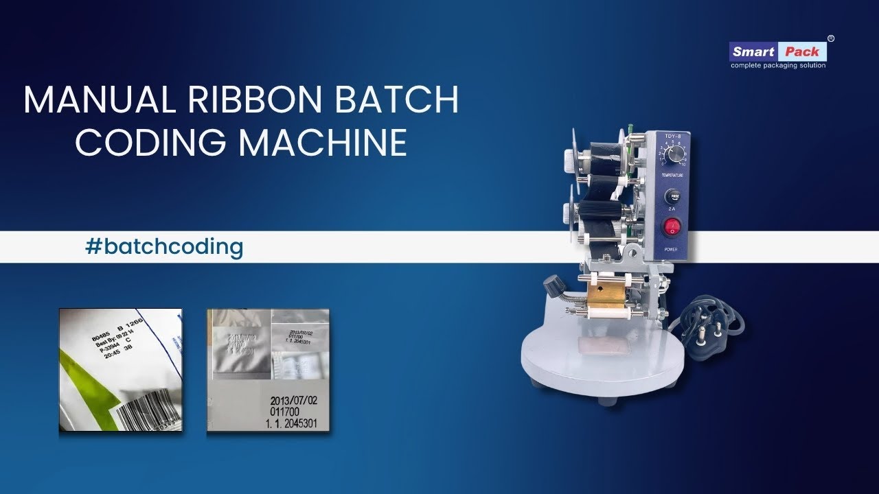 Manual Ribbon Batch coding Machine | Contact- 9109108483