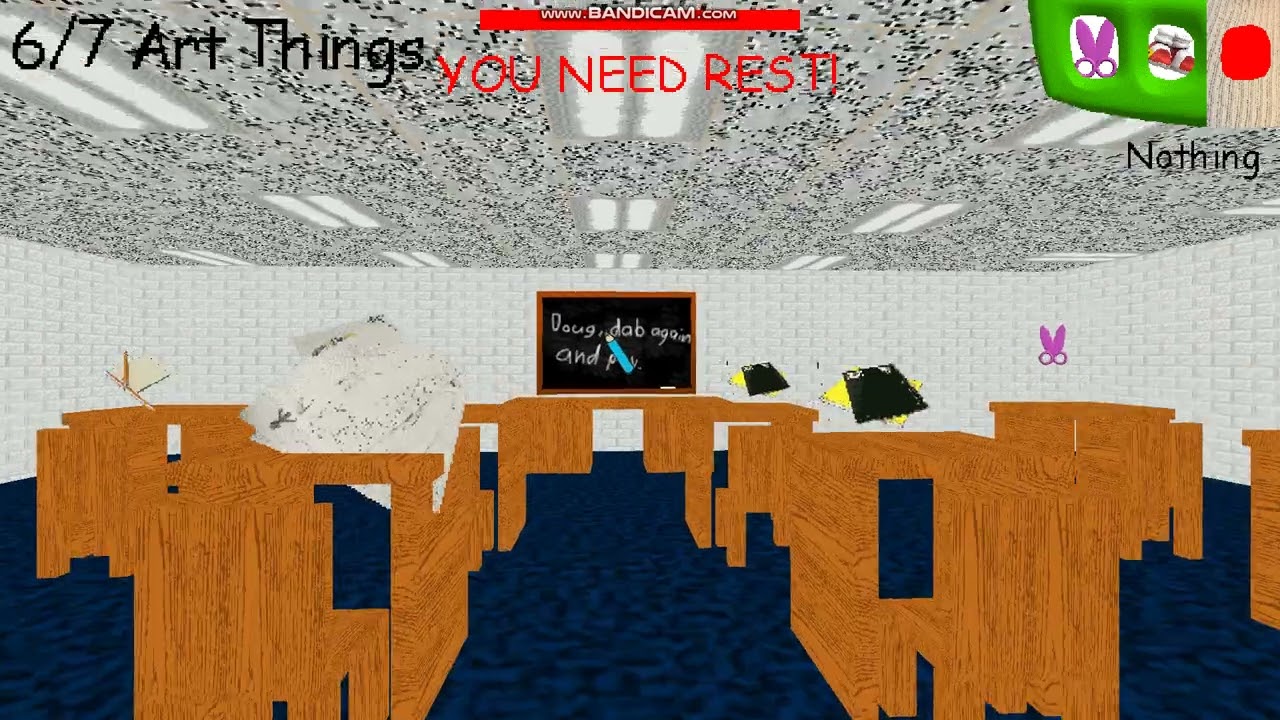 Arts and Crafters helps baldi- baldis basics mod gameplay