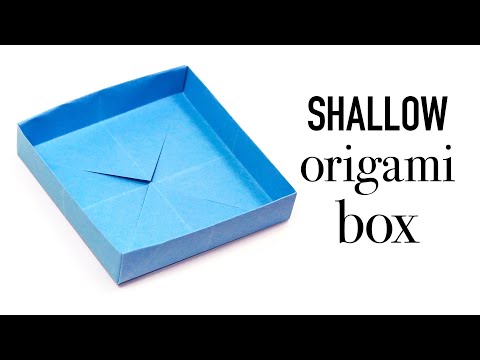 Origami Shallow Box – Easy | The Secrets of Origami
