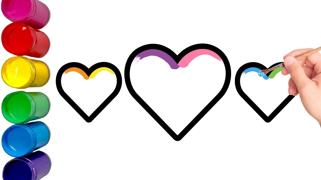 Heart Coloring Page & Valentines paper diy craft