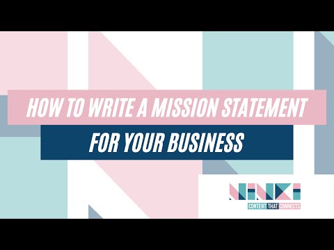 How to write a mission statement - copywriting service - NINKI Content Marketing