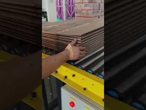 FFG-HS1228-5C Flexo Folder Gluer / Casemaker running with curved cardboard #ffg #casemaker #rdc