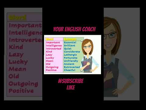 Learn synonyms in English #synonymsinenglish #subscribe #synonyms_and_antonyms #synonyms