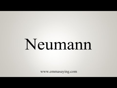 How To Say Neumann