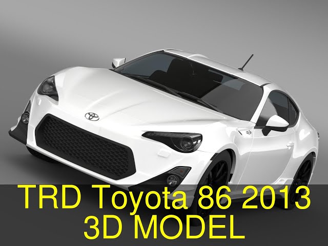 TRD Toyota 86 2013 3D Model - FlatPyramid