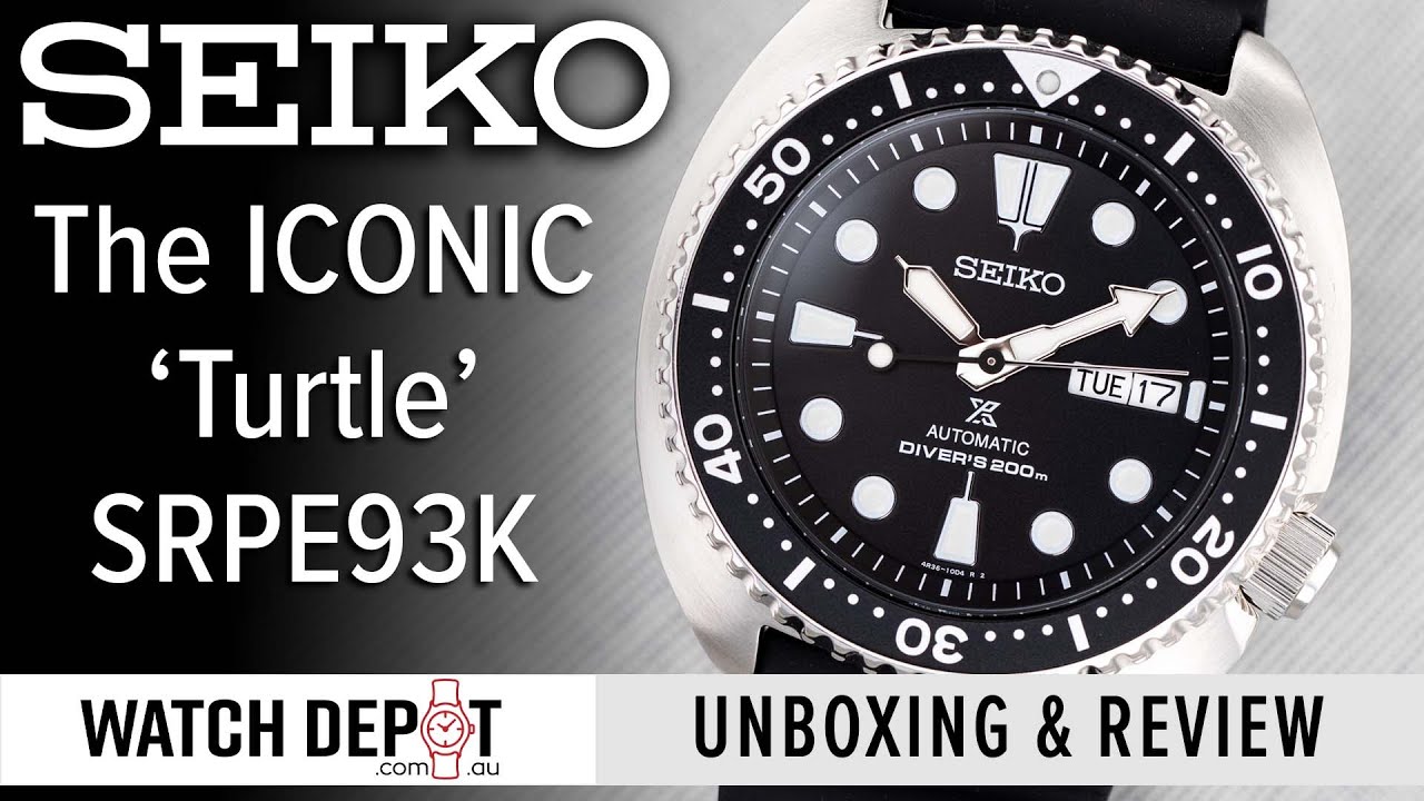HOROLOGY ROYALTY, Seiko SRPE93K Prospex 'Turtle' Automatic Divers | Unboxing & Review