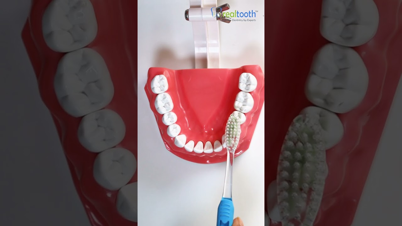 Brushing Techniques - Mastering the art of brushing is key to a healthy smile!  #realtooth #dentist
