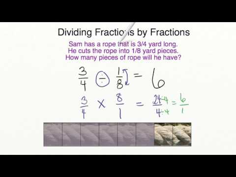 AdaptedMind Math - Dividing Fractions by Fractions Lesson