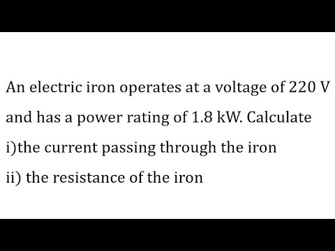 Electrical Energy and power (Ex 7).