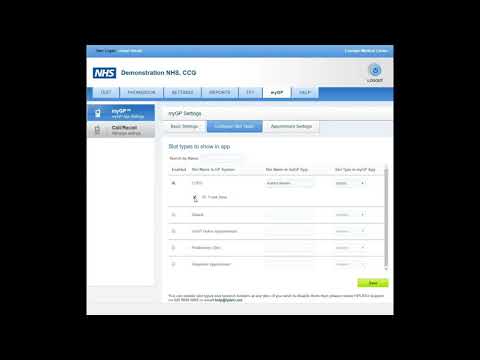 myGP Configuration - PCN