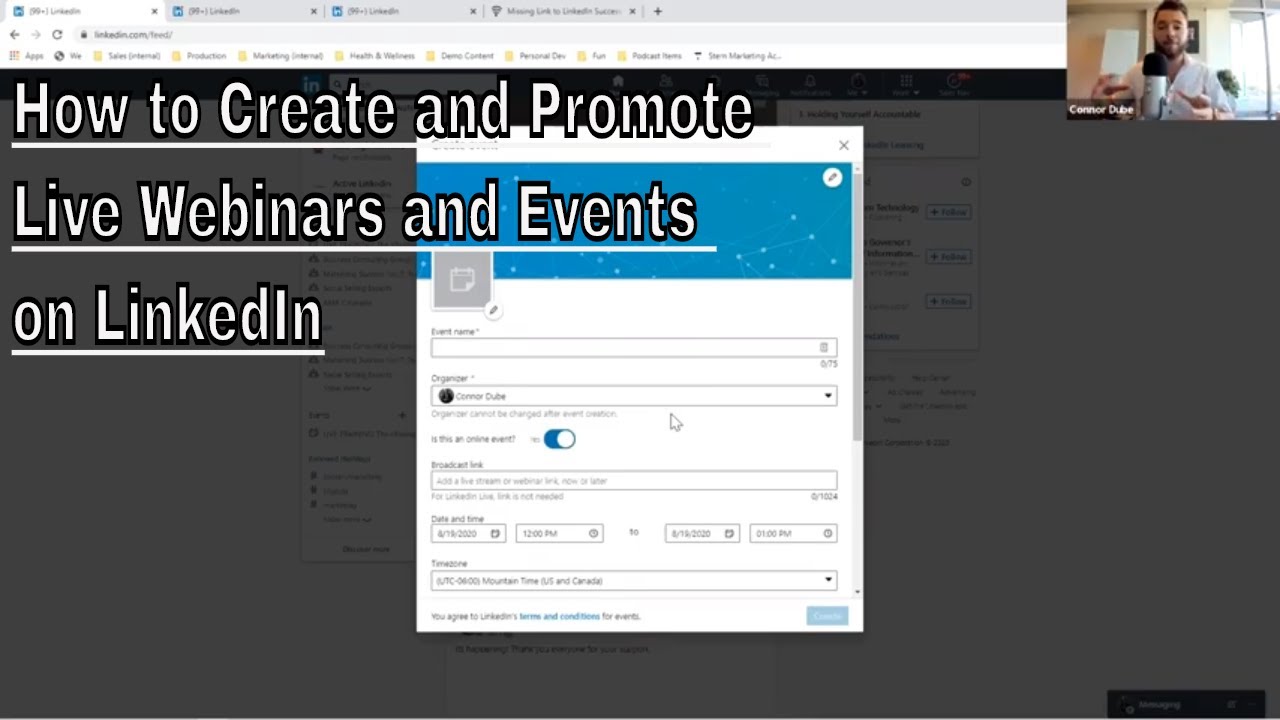 How to Create and Promote Live Webinars & Events on LinkedIn | New LinkedIn Feature!